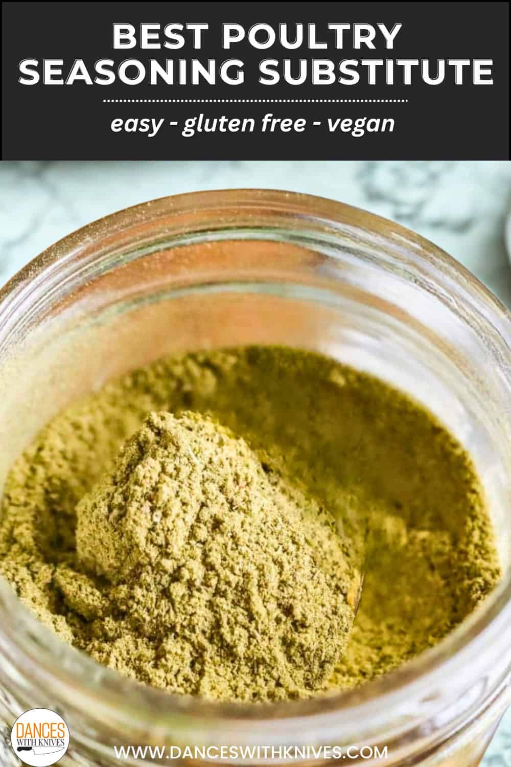 Homemade Poultry Seasoning Substitute (Gluten Free & Vegan) - Dances ...